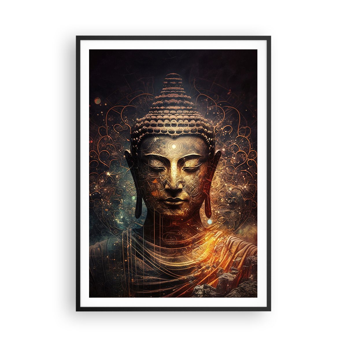 Wandbilder 70x100cm Poster Buddha Meditation Religion Bilder Art ...